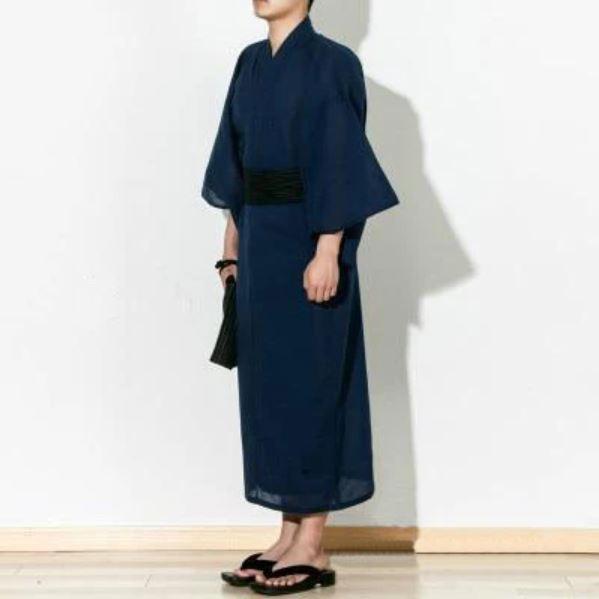 White Yukata Men's Yukata | Japanese Temple