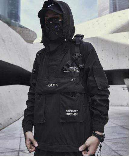 Japanese Harajaku Techwear Jacket | Japanese Temple