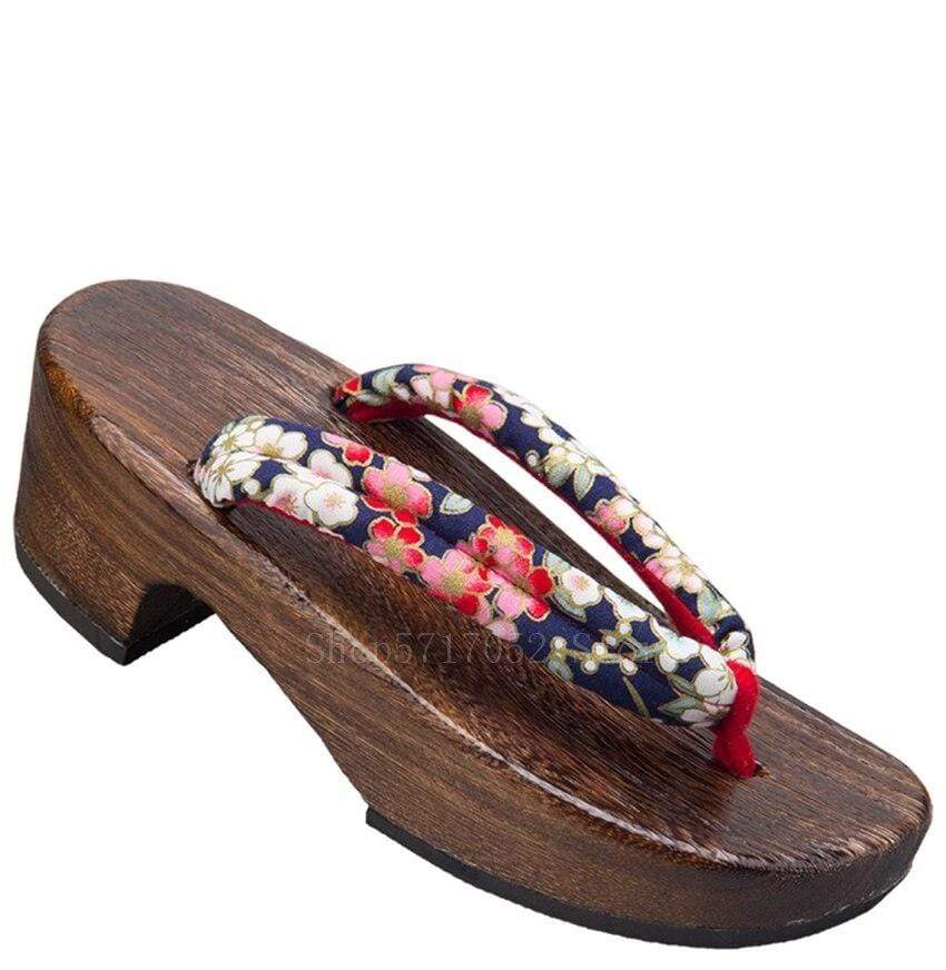 Japanese Navy Blue Geta | Japanese Temple