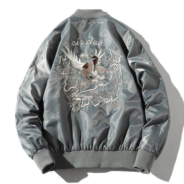 Japanese Streetwear Bomber Jacket | Japanese Temple