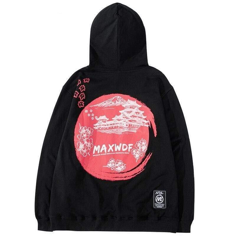 Japanese Temple Style Hoodie | Japanese Temple