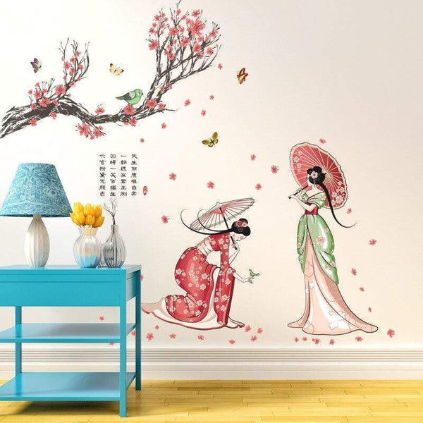 Japanese Wall Decals - Asian Spring | Japanese Temple