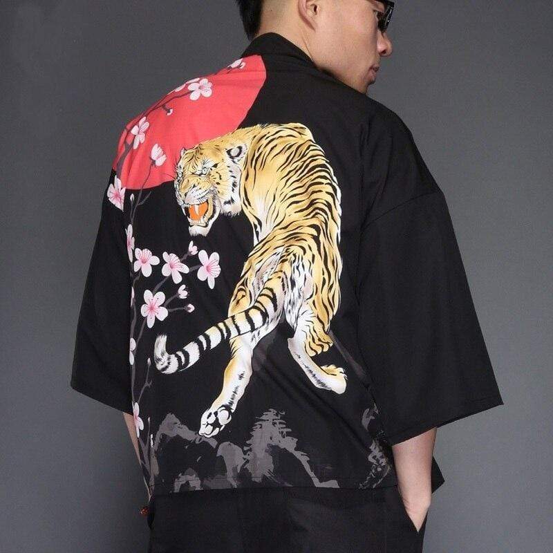 Kayobi Jacket Japan Crane | Japanese Temple