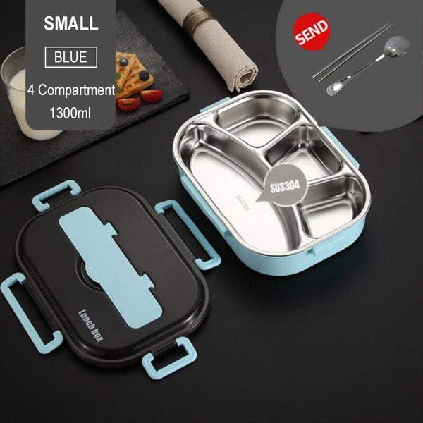 Portable Stainless Steel Japanese Bento Box | Japanese Temple