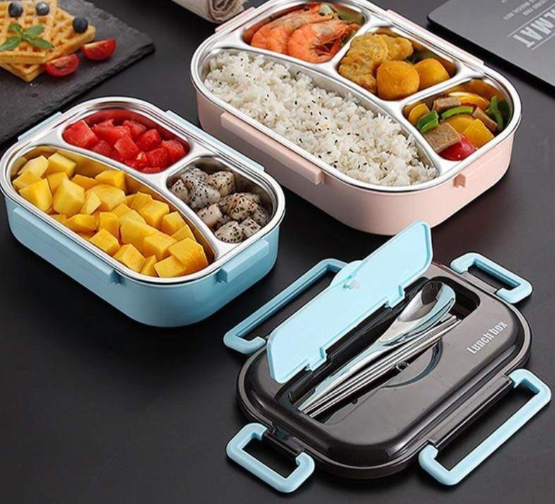 Portable Stainless Steel Japanese Bento Box | Japanese Temple