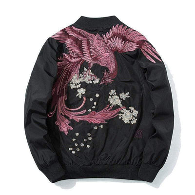 Phoenix Asian Bomber Jacket | Japanese Temple