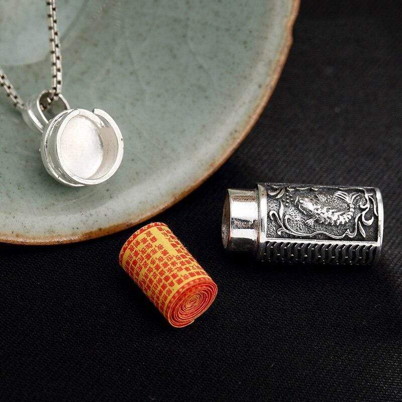 Silver Open Japanese Necklace | Japanese Temple