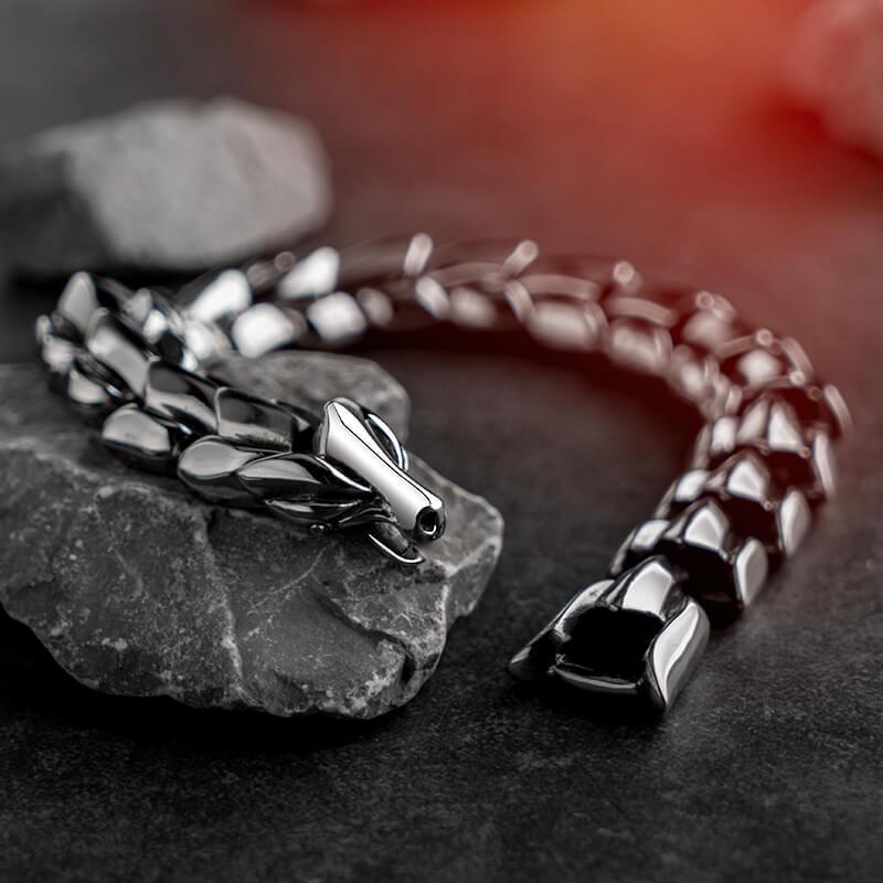 Steel Dragon Japanese Bracelet | Japanese Temple