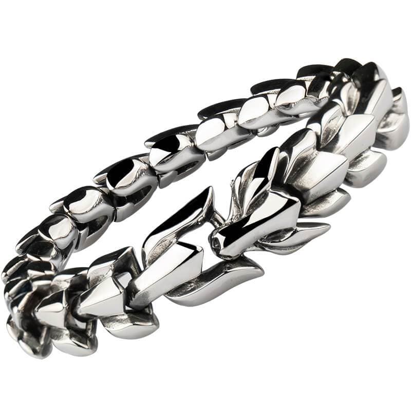 Steel Dragon Japanese Bracelet | Japanese Temple